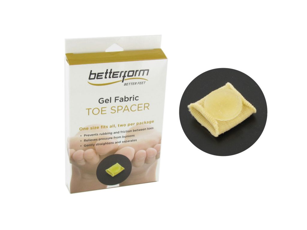 GEL FABRIC TOE SPACER - betterforminc